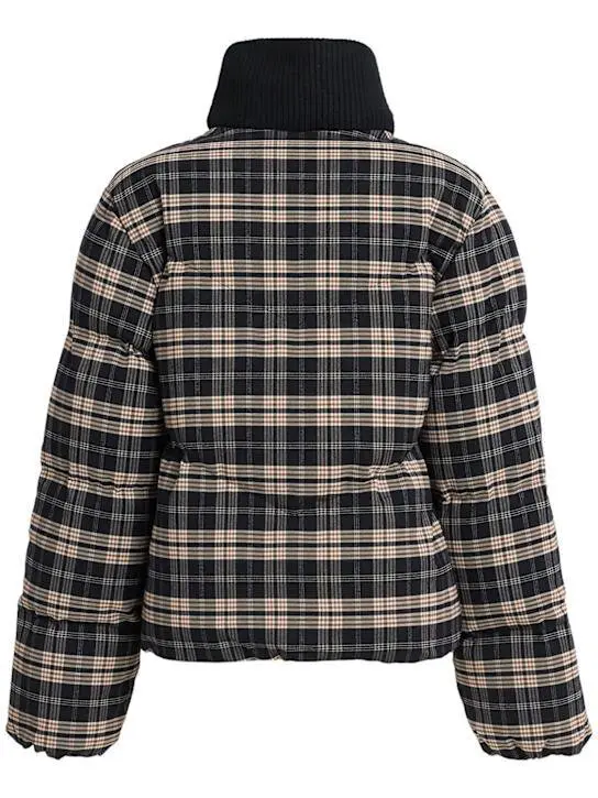 Varley Plaid Cotton Zip-up Coat