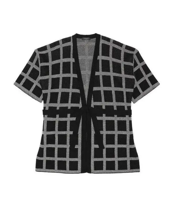 Max Mara Short-sleeved Cardigan With Tie Detail