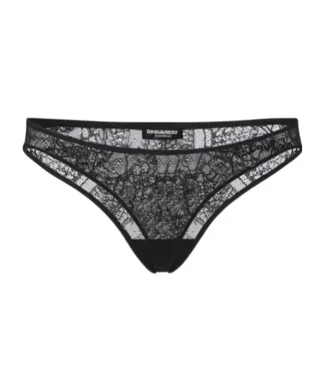 Dsquared2 Lace Thong - Black