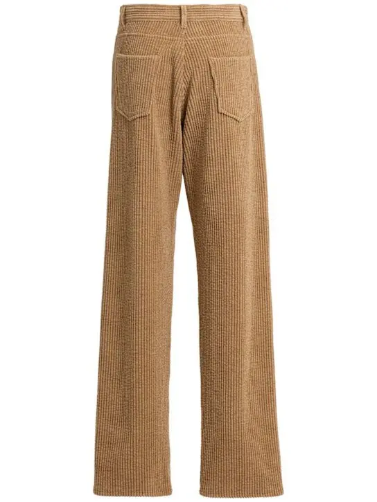 THE ROW Clair Wide Leg Wool Blend Pants - Brown