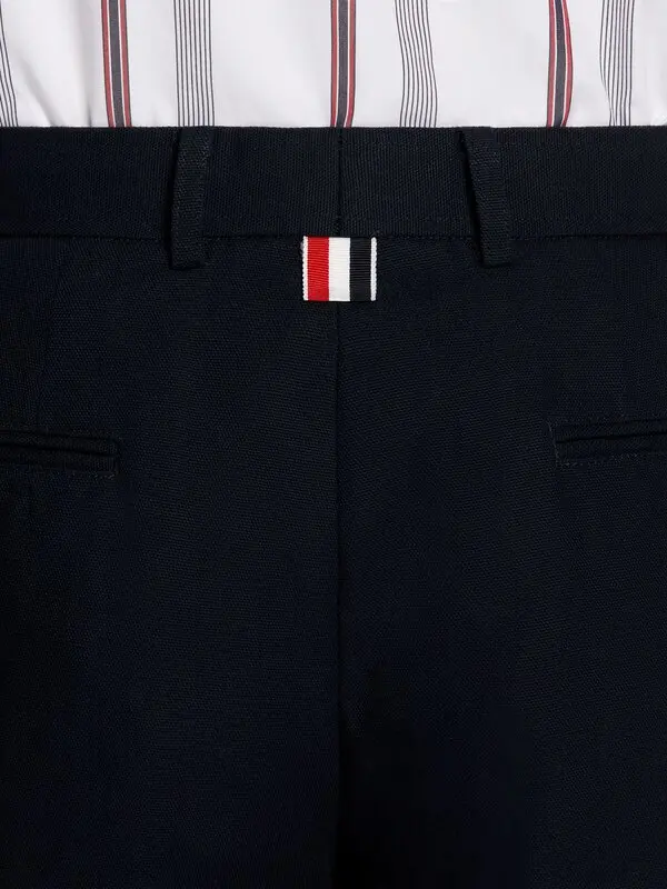 Thom Browne 4-bar Detail Chino Shorts - Navy Blue