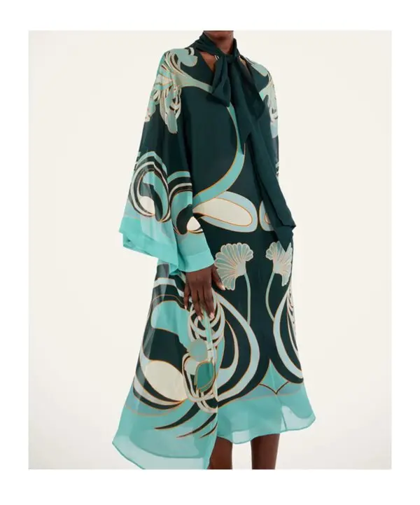 La DoubleJ Magnifico Printed Midi Dress