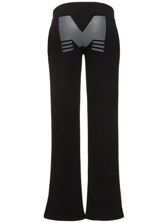 MOWALOLA Logo Print Cotton Jersey Sweatpants