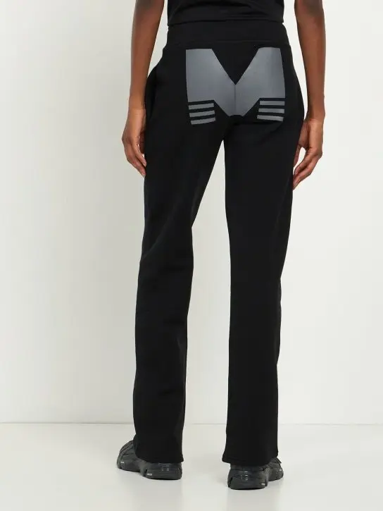 MOWALOLA Logo Print Cotton Jersey Sweatpants