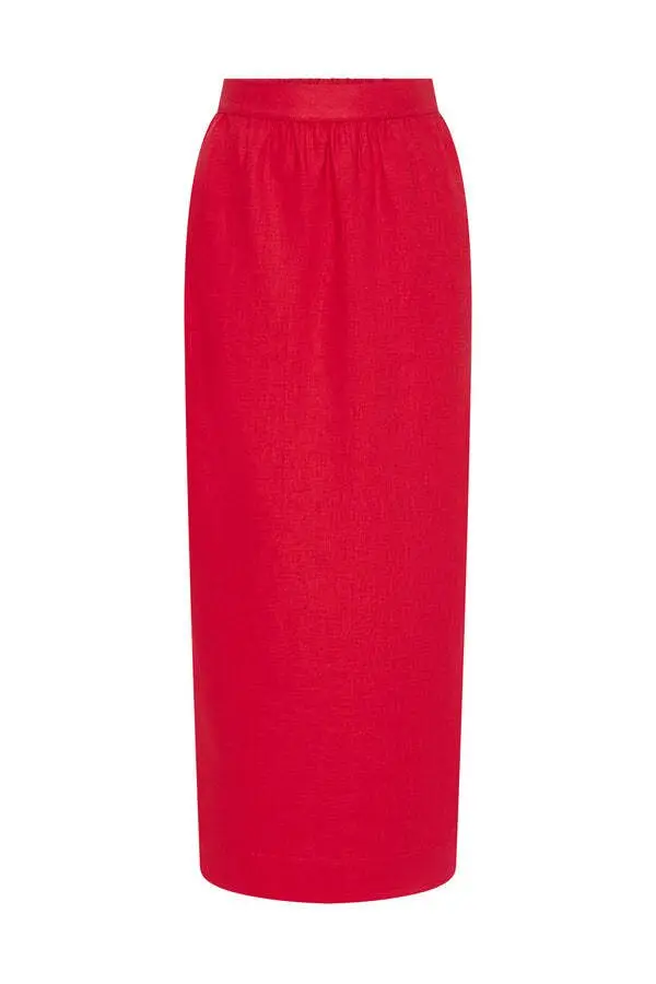 Posse Bonnie Pencil Skirt - Red