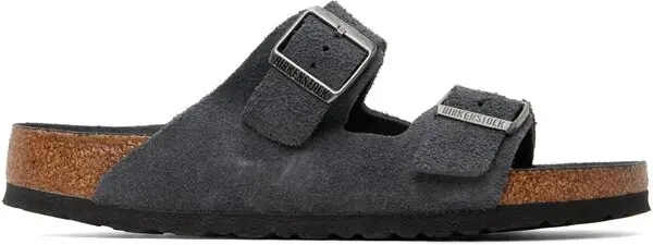 BIRKENSTOCK Regular Arizona Soft Footbed Sandals - Gray