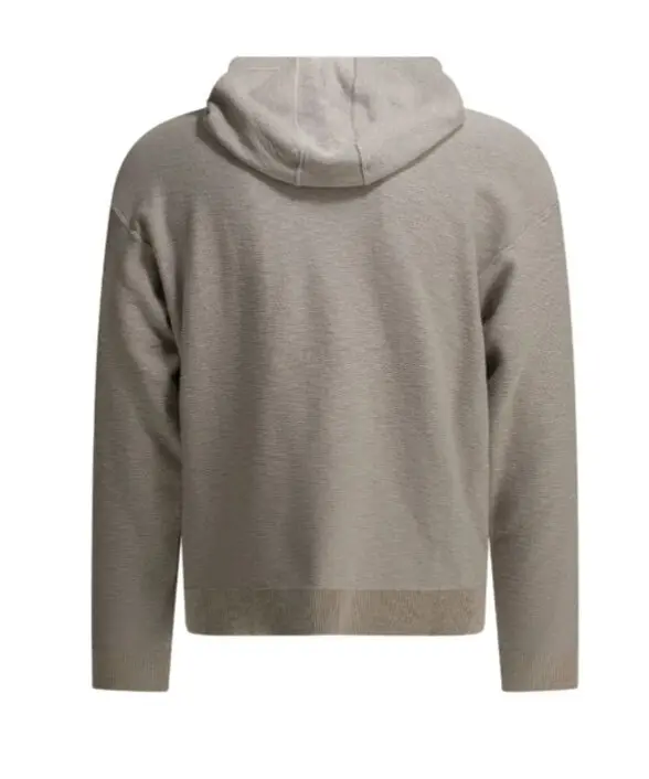 Stone Island Long-sleeved Zip-up Hooded Sweatshirt