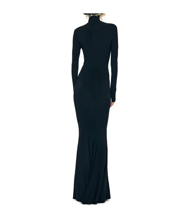 Norma Kamali Turtle Fishtail Gown