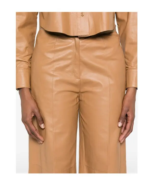 FORTE_FORTE High-waisted Wide-leg Trousers