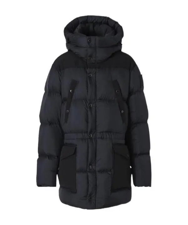 Burberry Logo Appliqué Nylon Puffer Coat