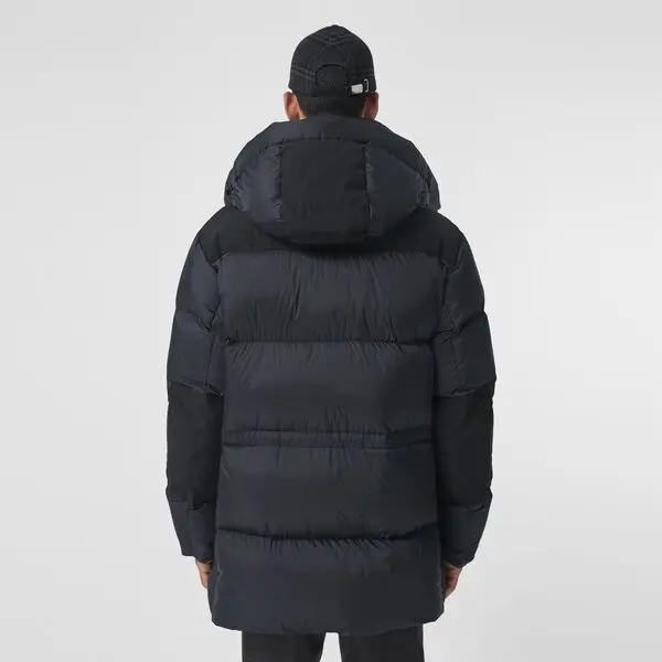 Burberry Logo Appliqué Nylon Puffer Coat