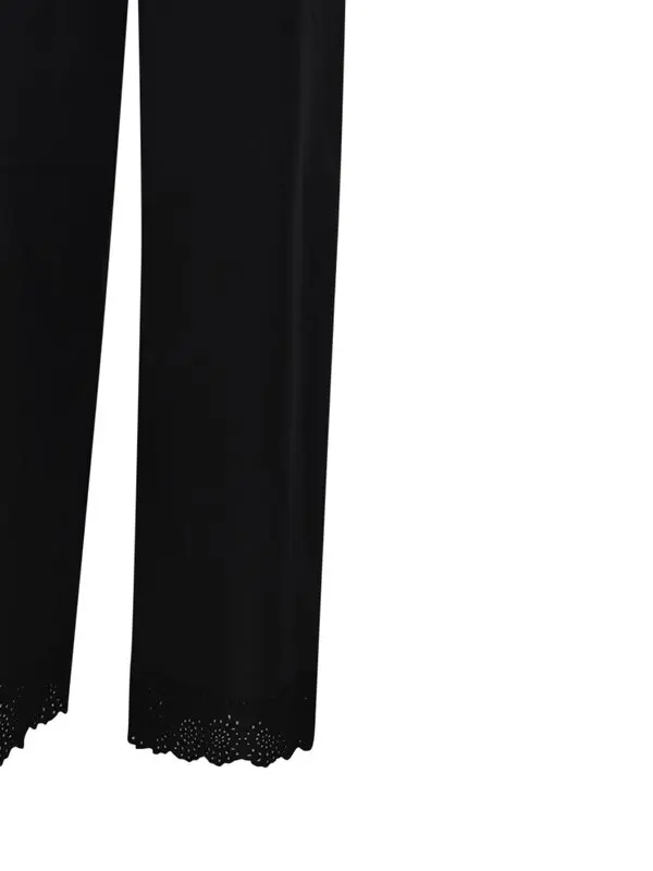 BY MALENE BIRGER High-waisted Wide-leg Pants With Fan-shaped Hem