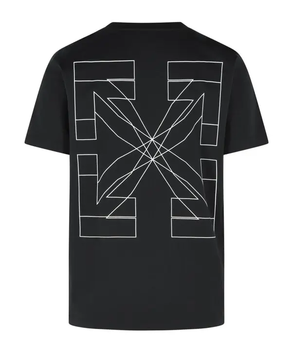 Off-White Big Double Arrow Crewneck T-shirt - Black