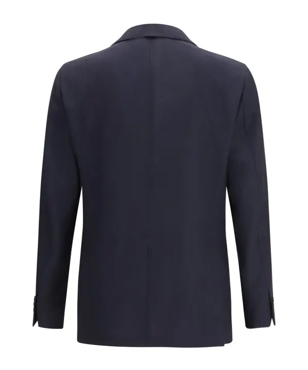 LARDINI Single-breasted Jacket - Black