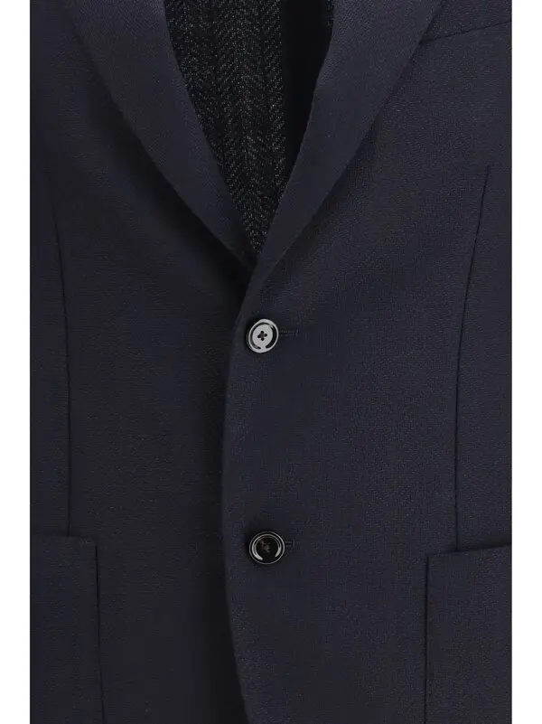 LARDINI Single-breasted Jacket - Black