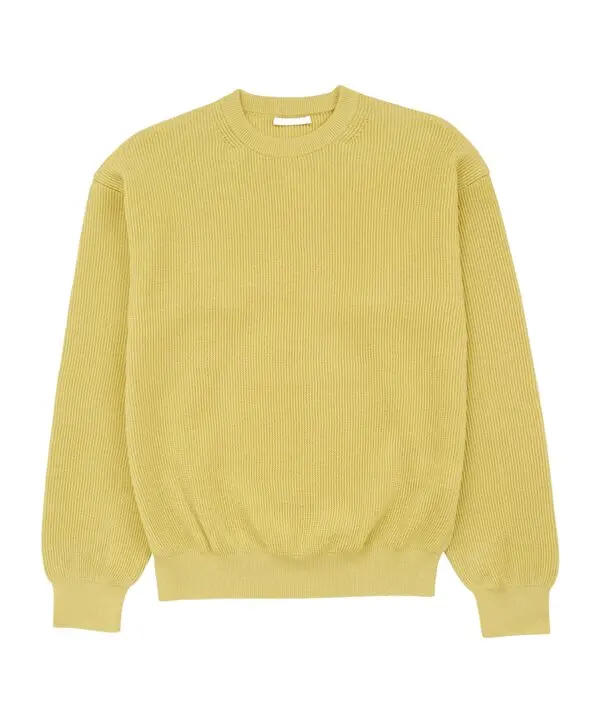 Auralee Long-sleeved Rib Knit Sweater