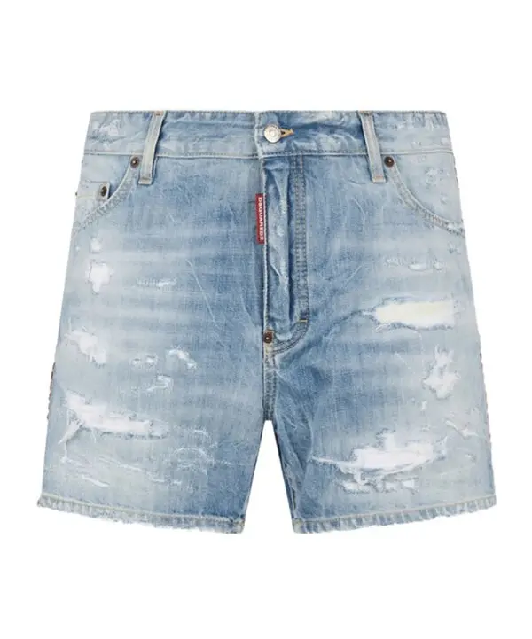 Dsquared2 Distressed Denim Shorts