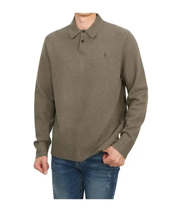 ALLSAINTS Long-sleeved Polo Shirt
