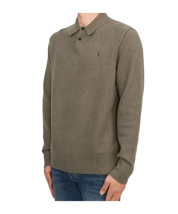 ALLSAINTS Long-sleeved Polo Shirt