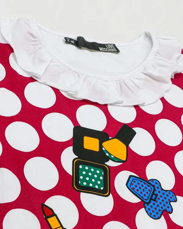 Moschino Pattern Printed T-shirt - White