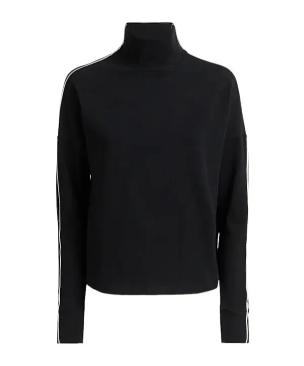 Varley Rona High Neck Sweatshirt With Striped Details