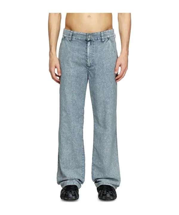 DIESEL® P-hantik Straight Leg Chinos - Light Blue