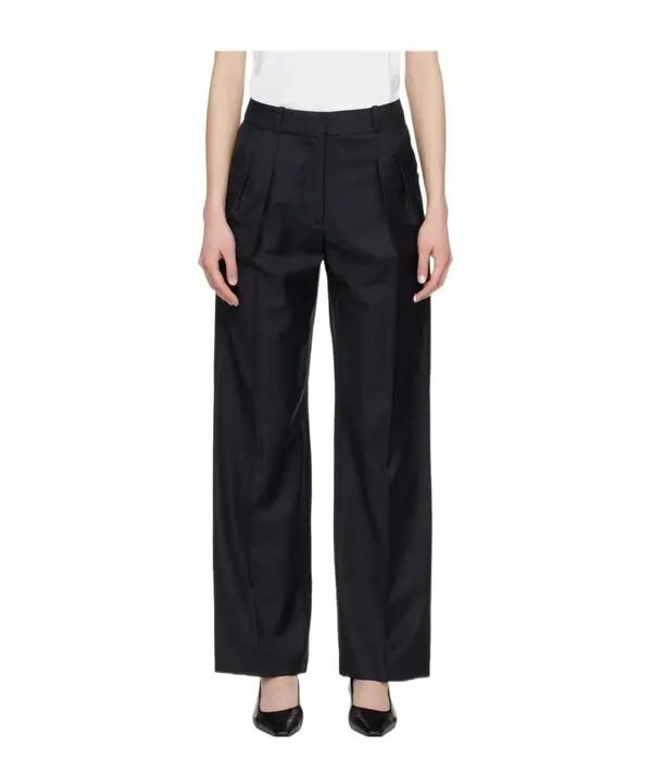 Loulou De Saison Sbiru Lds Pleated Trousers - Black
