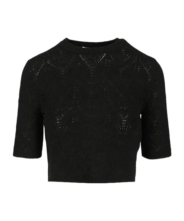 P.a.r.o.s.h Round Neck Short Sleeve Sweater