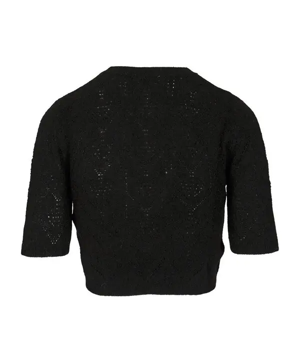 P.a.r.o.s.h Round Neck Short Sleeve Sweater