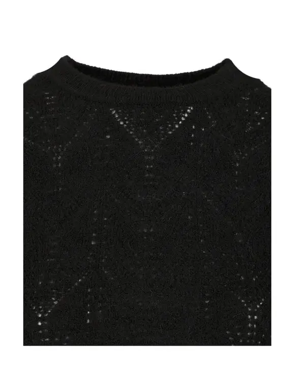P.a.r.o.s.h Round Neck Short Sleeve Sweater