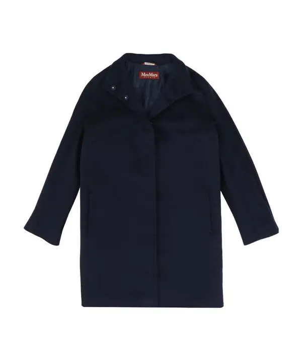 Max Mara Medium Length Overcoat - Blue