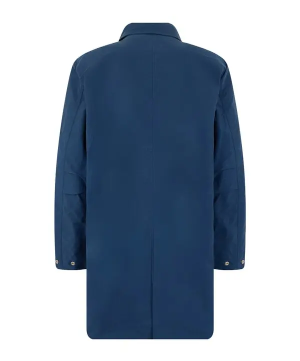 K-WAY Poirol Long Buttoned Coat - Blue