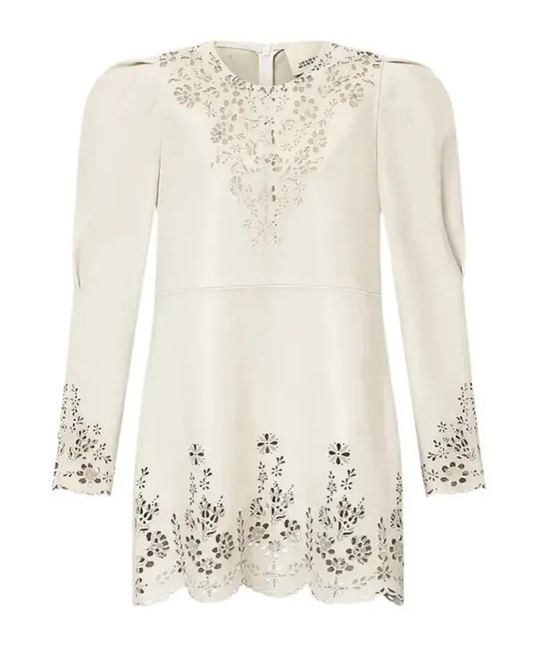 Isabel Marant Étoile Nala Laser-cut Leather Dress