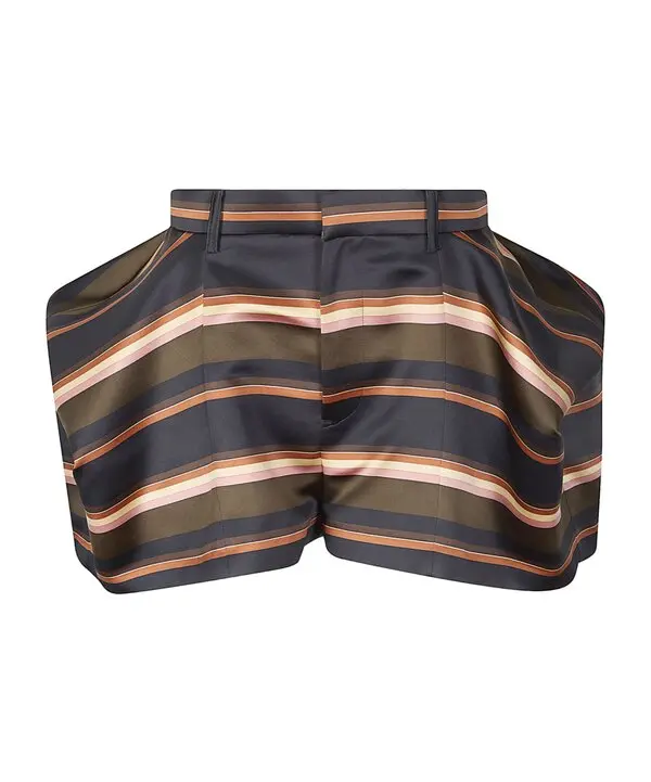 Sacai Horizontal Stripe Tailored Shorts