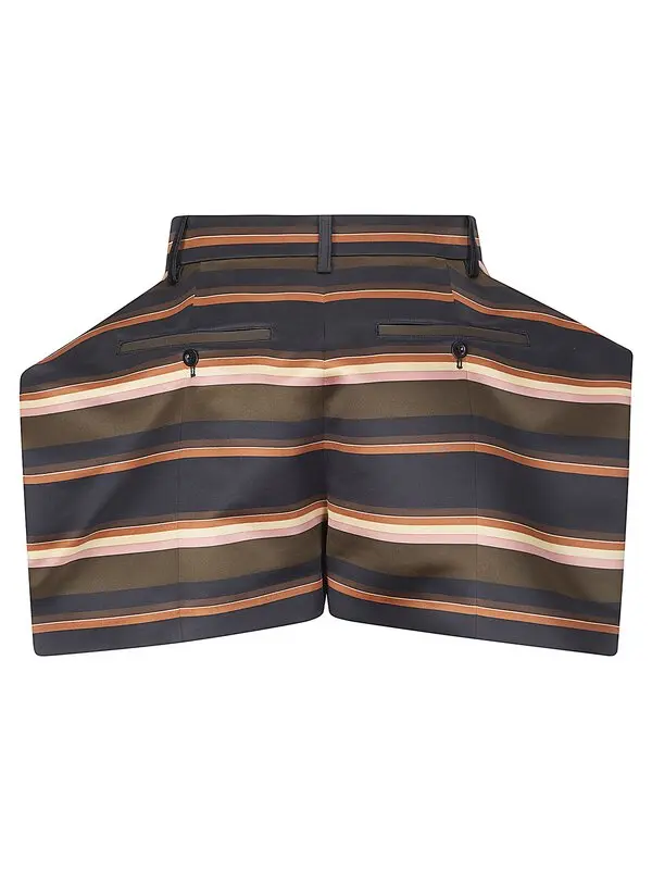 Sacai Horizontal Stripe Tailored Shorts