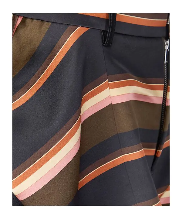 Sacai Horizontal Stripe Tailored Shorts