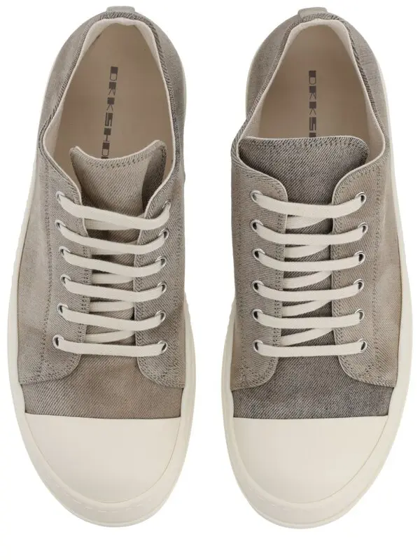 Rick Owens Low Shark-sole Sneakers - Nude