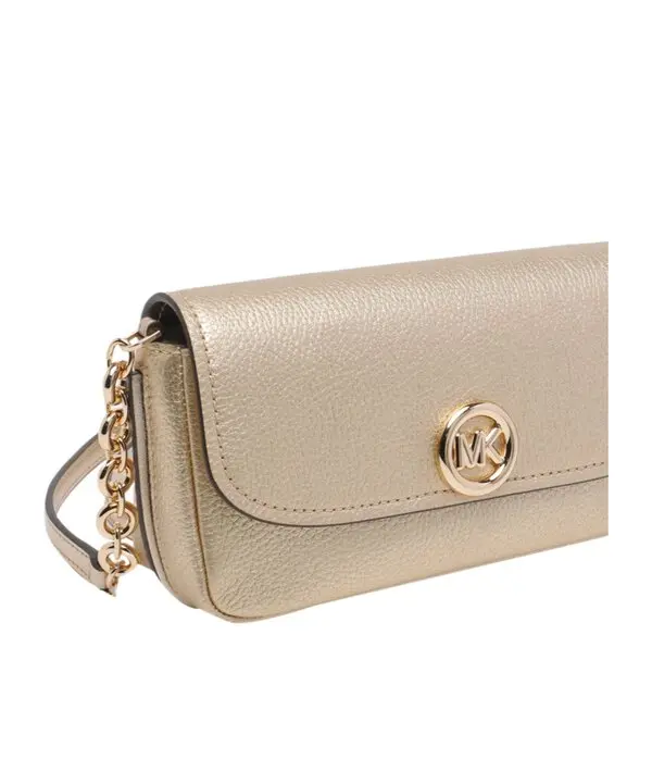 Michael Kors Nolita Crossbody Bag With Chain Strap - Gold