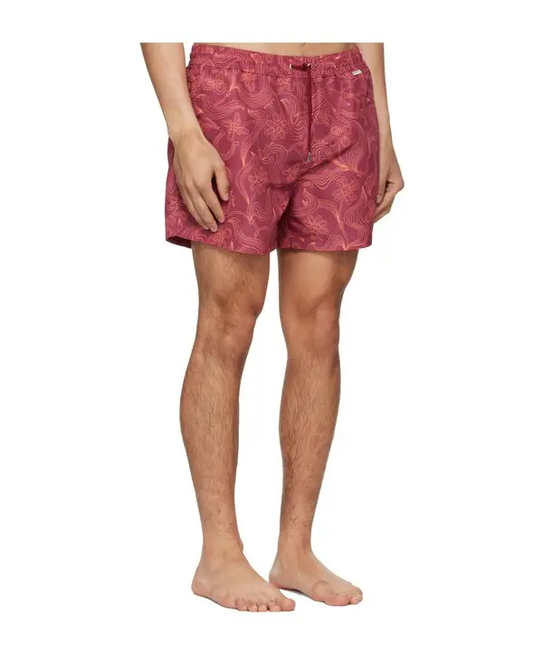 Paul Smith Printed Elasticated Waist Swim Trunks
