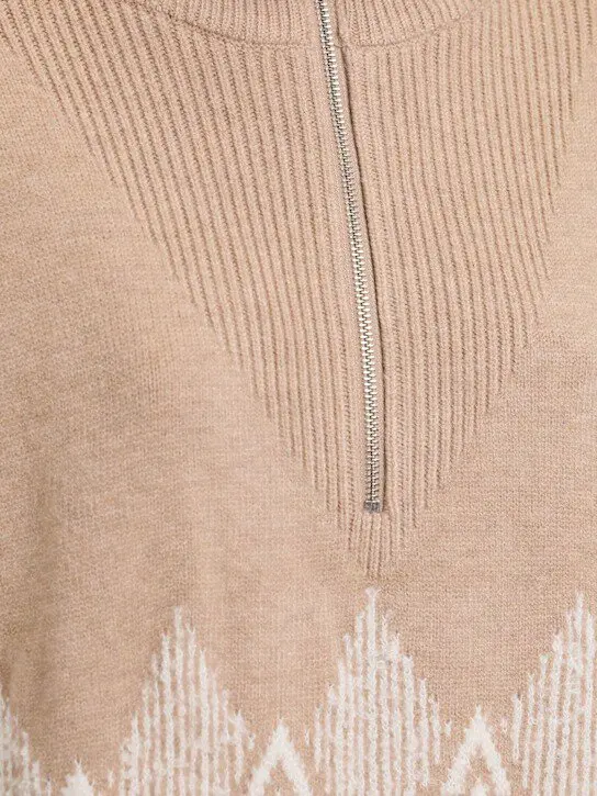 Varley Hedda Fairisle Half-zip Sweater