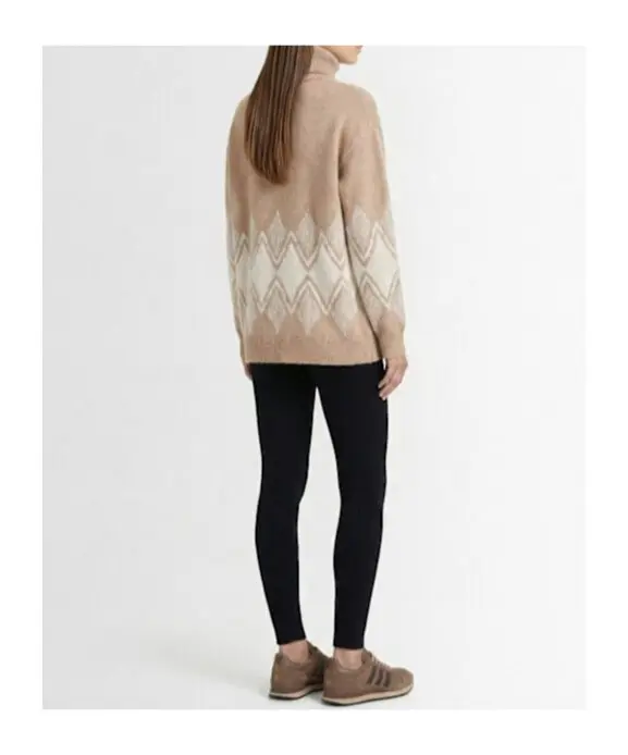 Varley Hedda Fairisle Half-zip Sweater