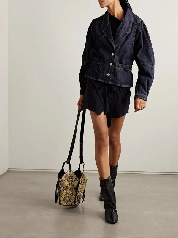 Isabel Marant Étoile Dolie Denim Jacket - Black