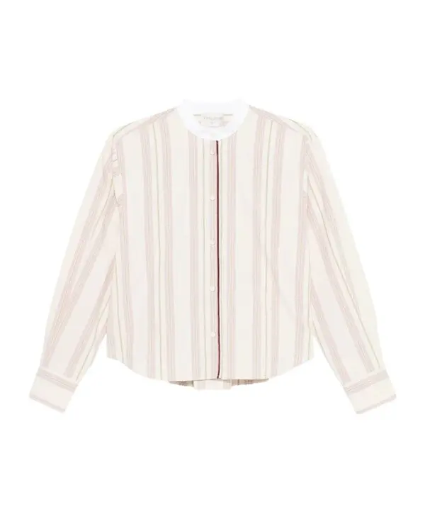 FORTE_FORTE Long Sleeve Shirt With Curved Hem