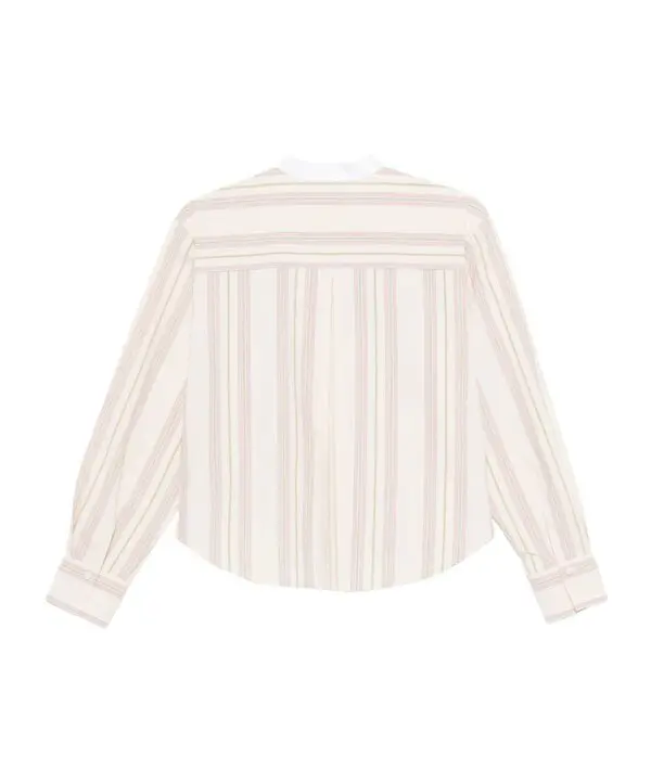 FORTE_FORTE Long Sleeve Shirt With Curved Hem