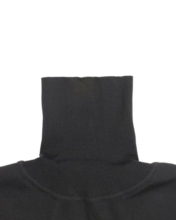 FERRAGAMO High-neck Ribbed Sweater - Black
