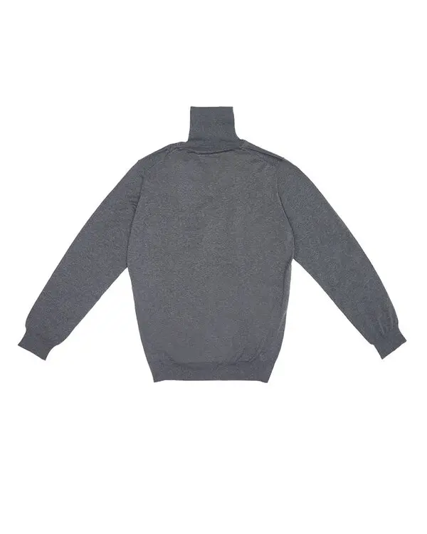 FERRAGAMO High-necked Sweater - Gray