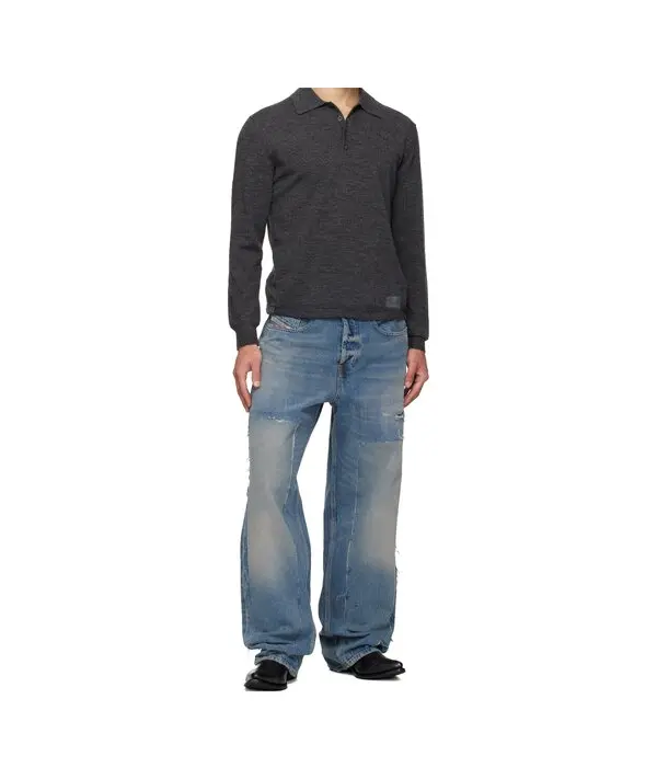DIESEL® D-macro 2001 Jeans Wide Leg - Medium Blue