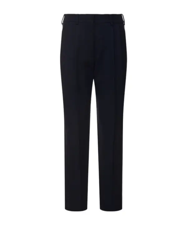 BLAZÉ MILANO Fox Straight Wool Pants - Black