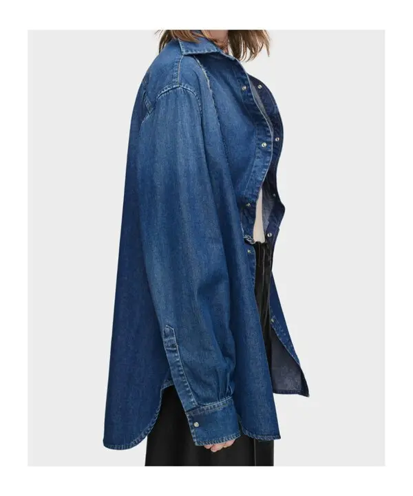 MAISON MARGIELA Folded Collar Denim Shirt