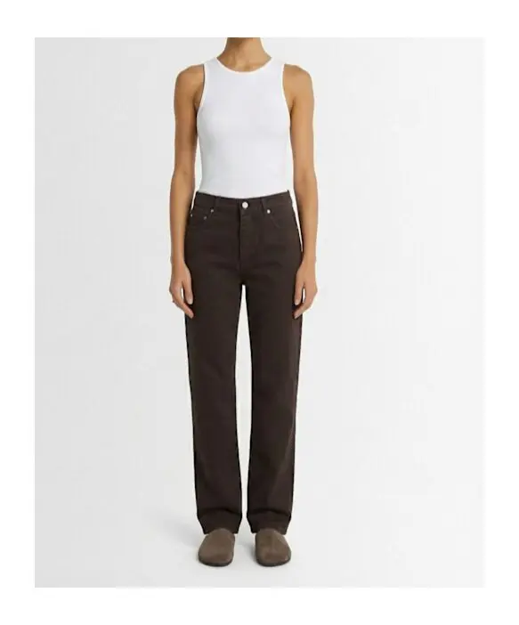 BY MALENE BIRGER Chicago Mid-rise Straight Leg Jeans - Black